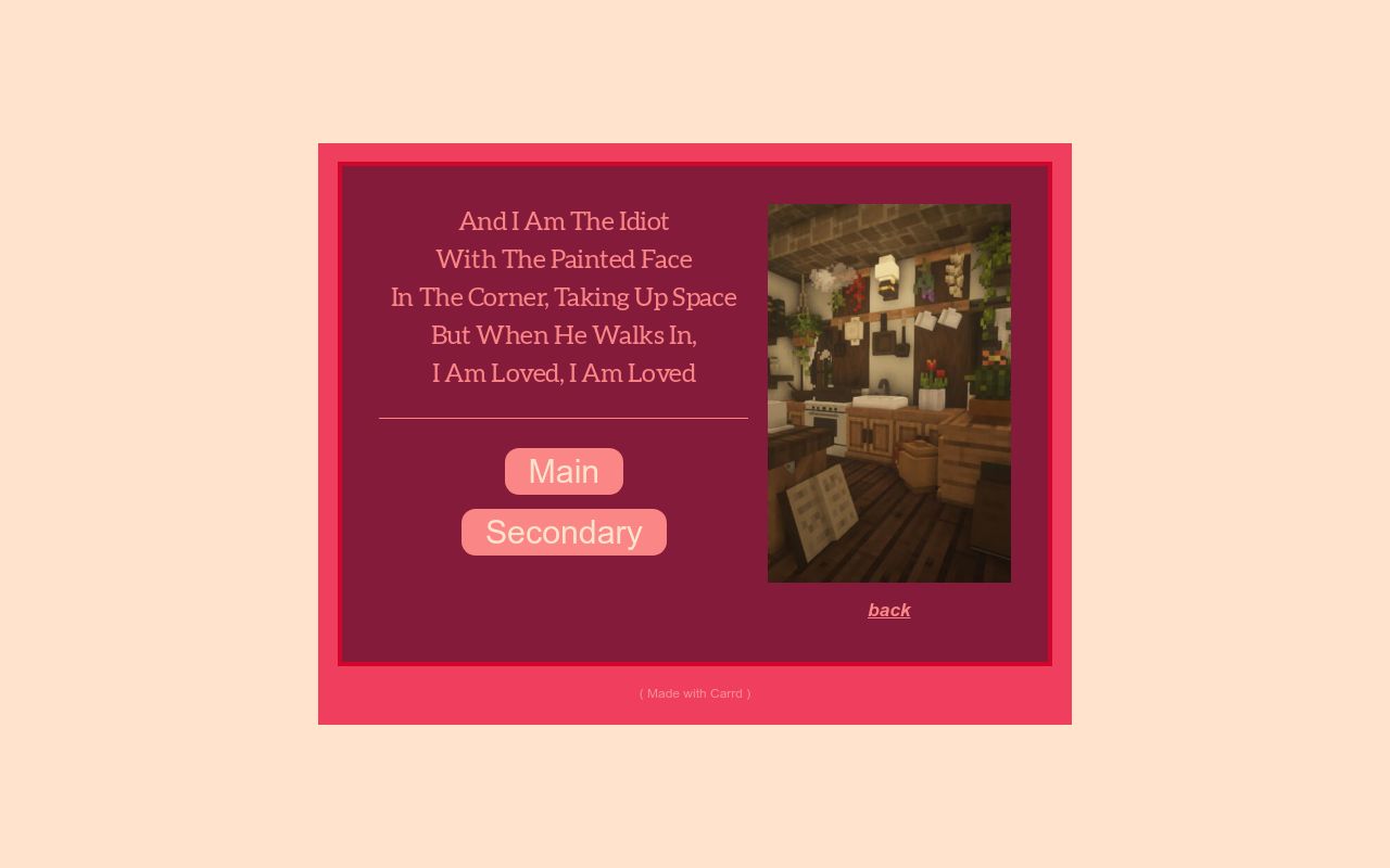 You're The Rose, I'm The Thorn And You're Safe